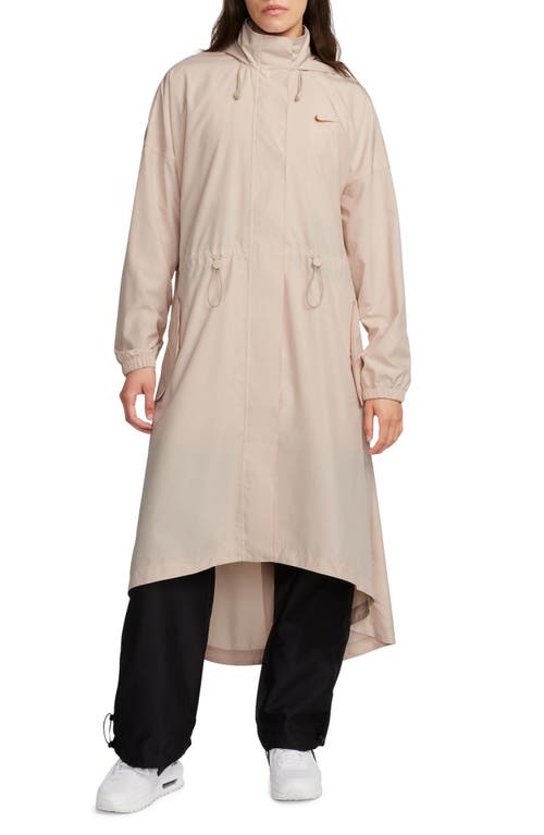Nike Essential Longline Trench Coat - Sanddrift/ Metallic Copper